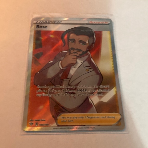 Other | Rose Full Art Trainer Pokmon Card Rare | Poshmark